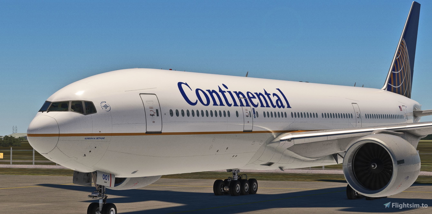 PMDG 777-200ER Continental Airlines - Globe Livery Pack 对于 Microsoft ...
