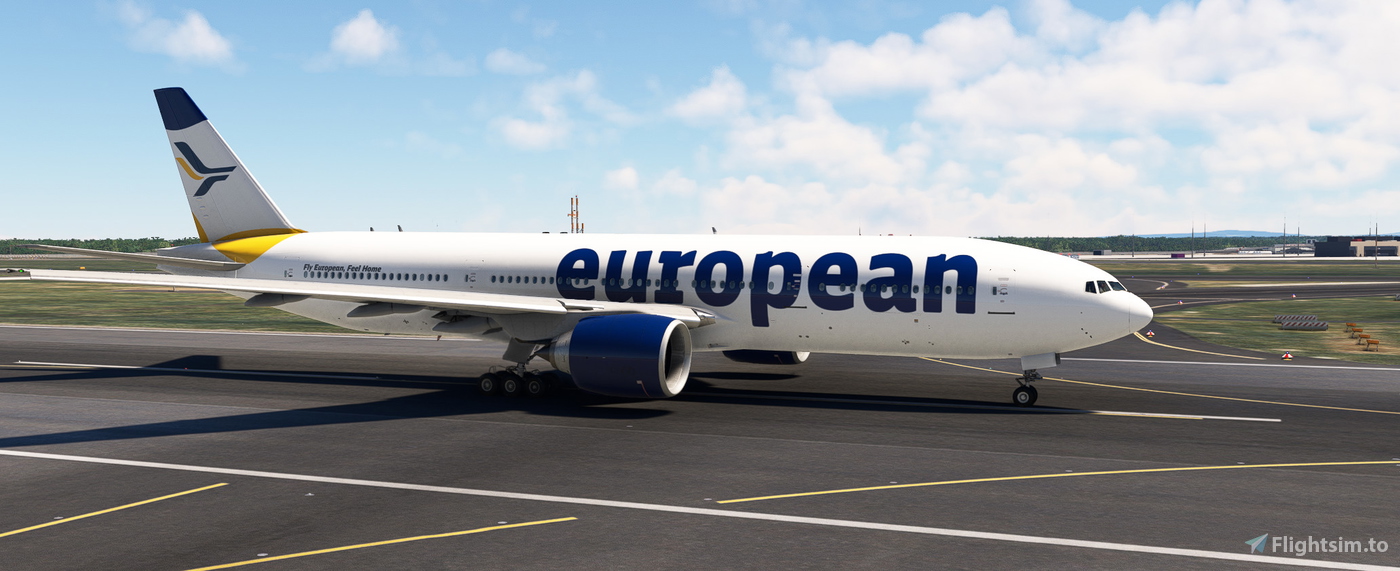 PMDG 777-200ER European Virtual AIrline | D-AEBL for Microsoft Flight ...
