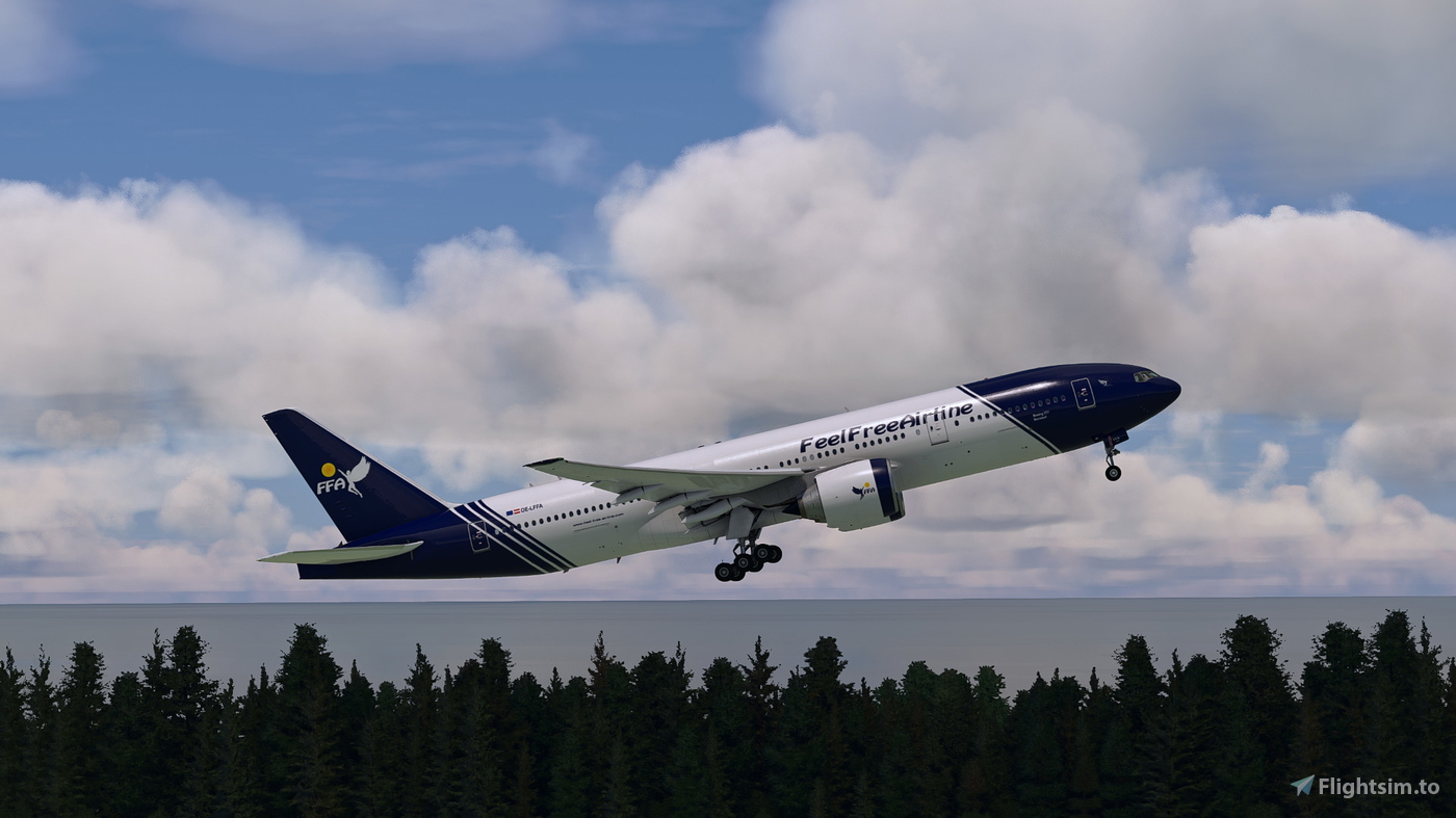 PMDG 777-200ER FeelFreeAirline Livery for Microsoft Flight Simulator | MSFS