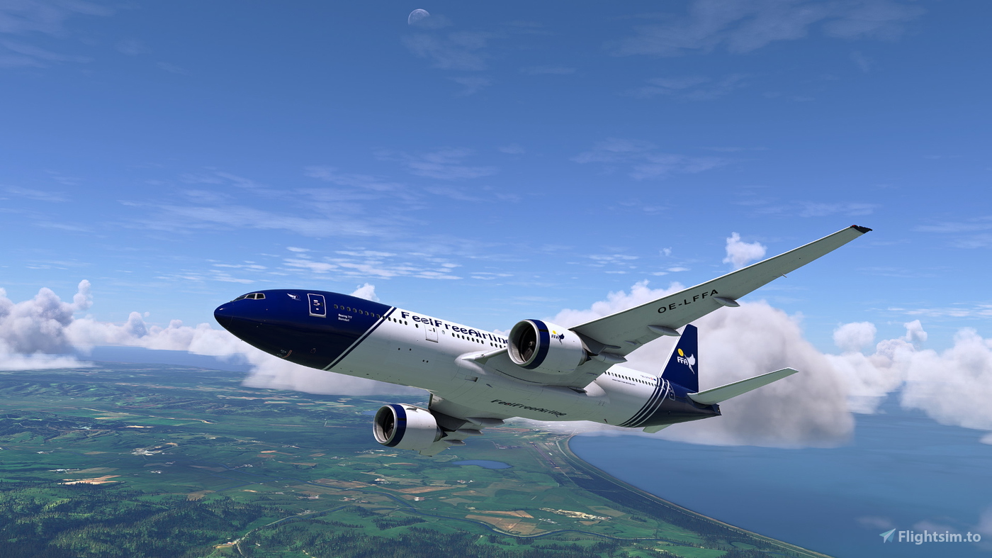 PMDG 777-200ER FeelFreeAirline Livery for Microsoft Flight Simulator | MSFS