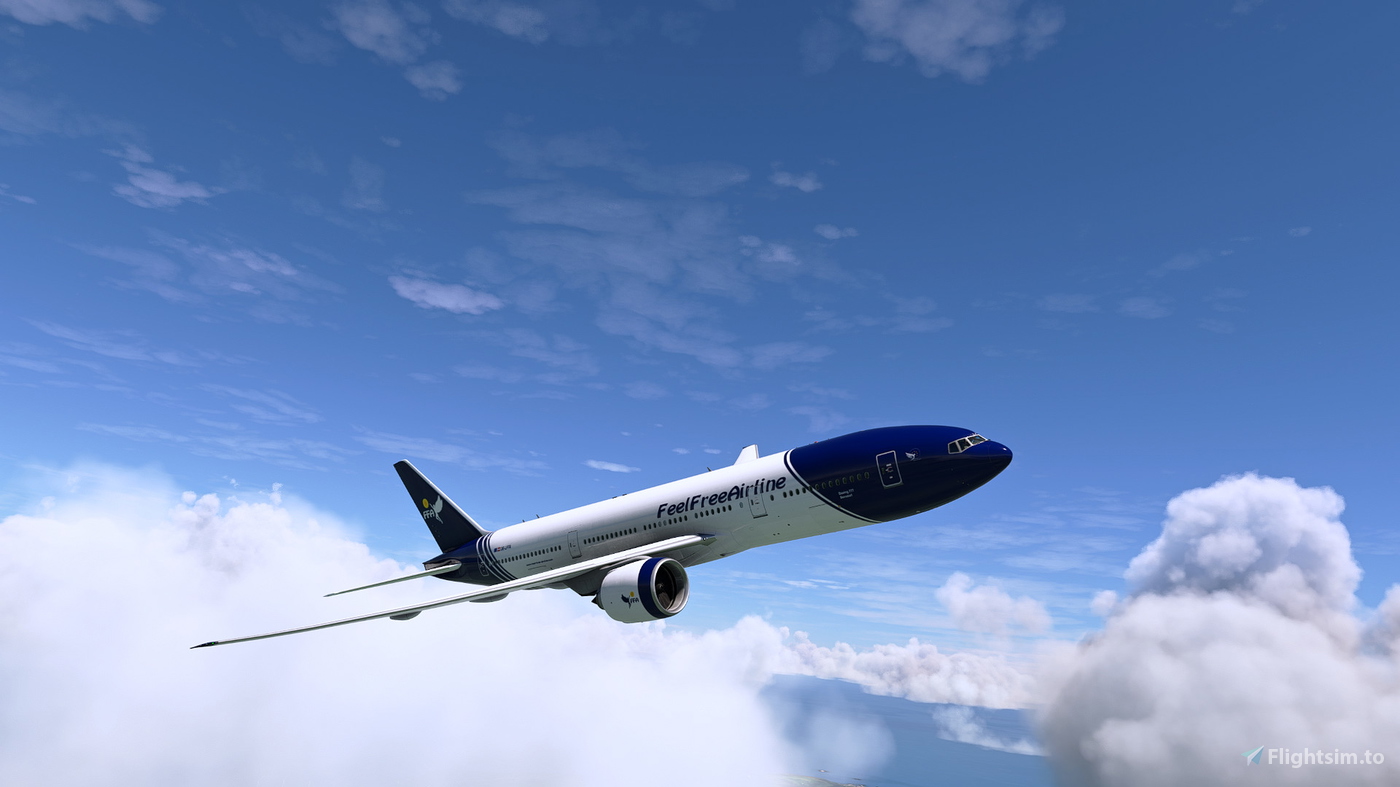 PMDG 777-200ER FeelFreeAirline Livery for Microsoft Flight Simulator | MSFS