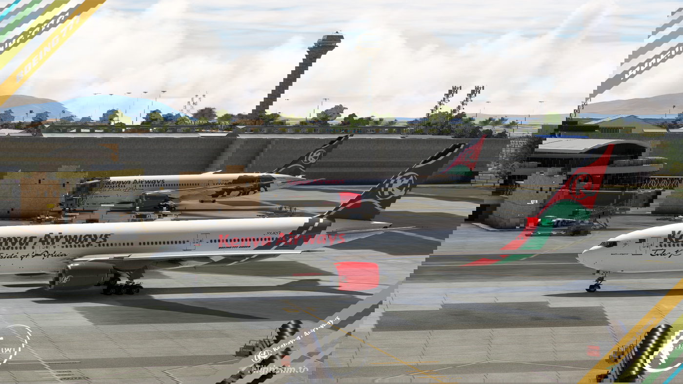 PMDG Boeing 777-200ER Kenya Airways 2005 Livery 5Y-KYZ 8K for Microsoft ...