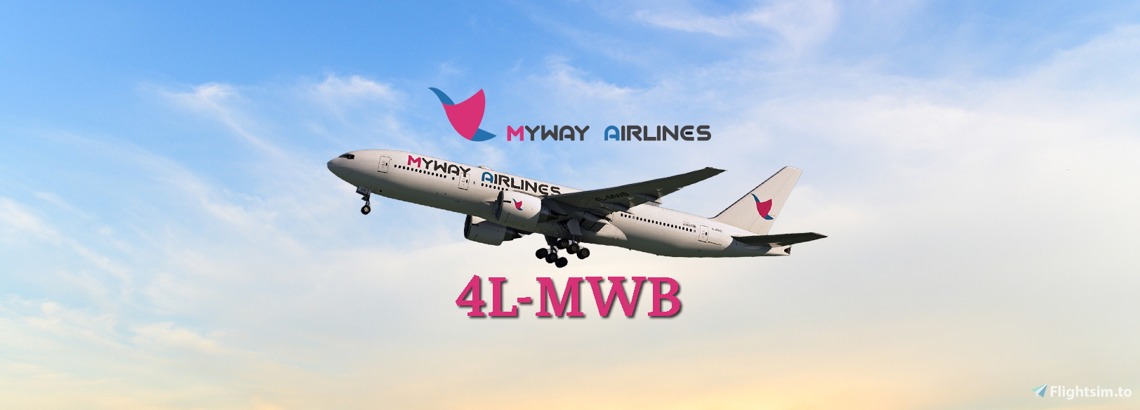 PMDG 777-200ER MyWay Airlines 4L-MWB Livery - MSFS Add-on - Flightsim.to