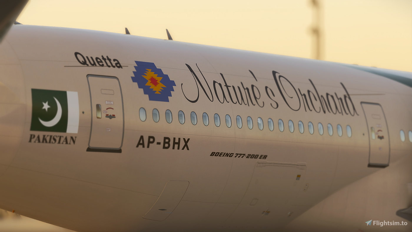 PMDG 777-200ER Pakistan International Airlines AP-BHX ( 2007) w/CABIN ...
