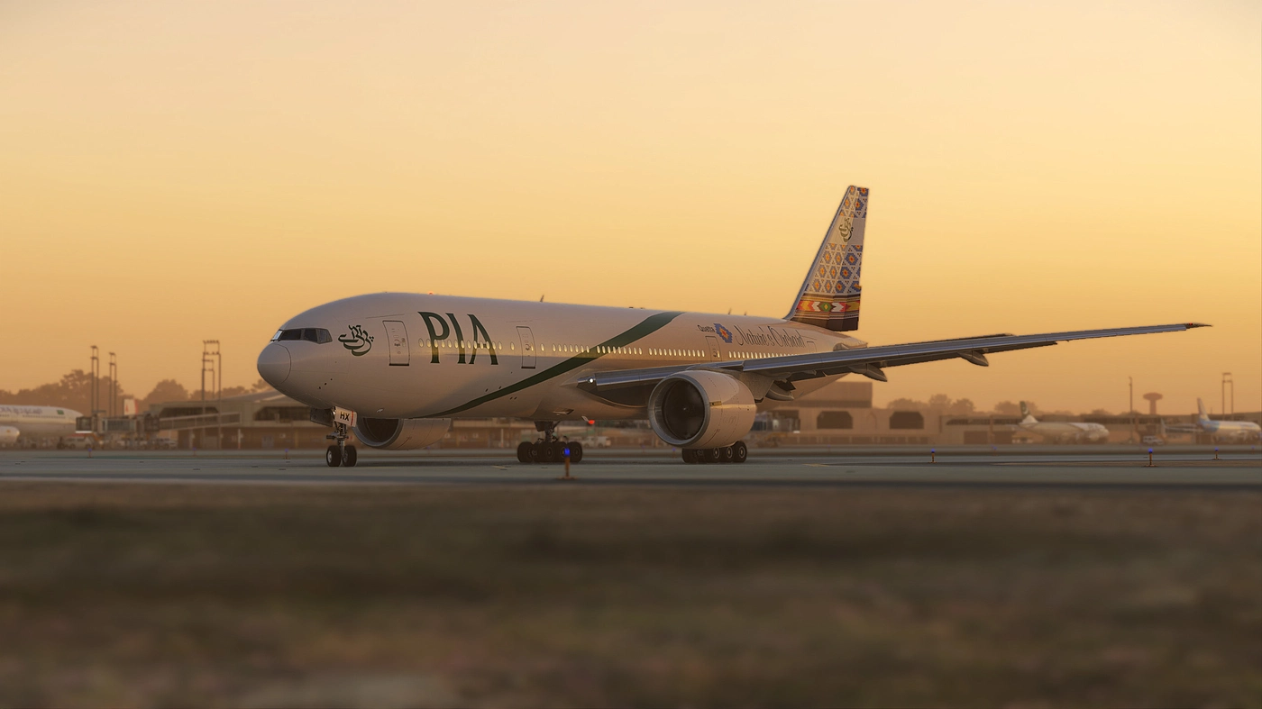 PMDG 777-200ER Pakistan International Airlines AP-BHX ( 2007) w/CABIN ...