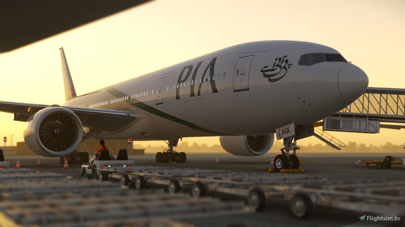PMDG 777-200ER Pakistan International Airlines AP-BHX ( 2007) w/CABIN ...