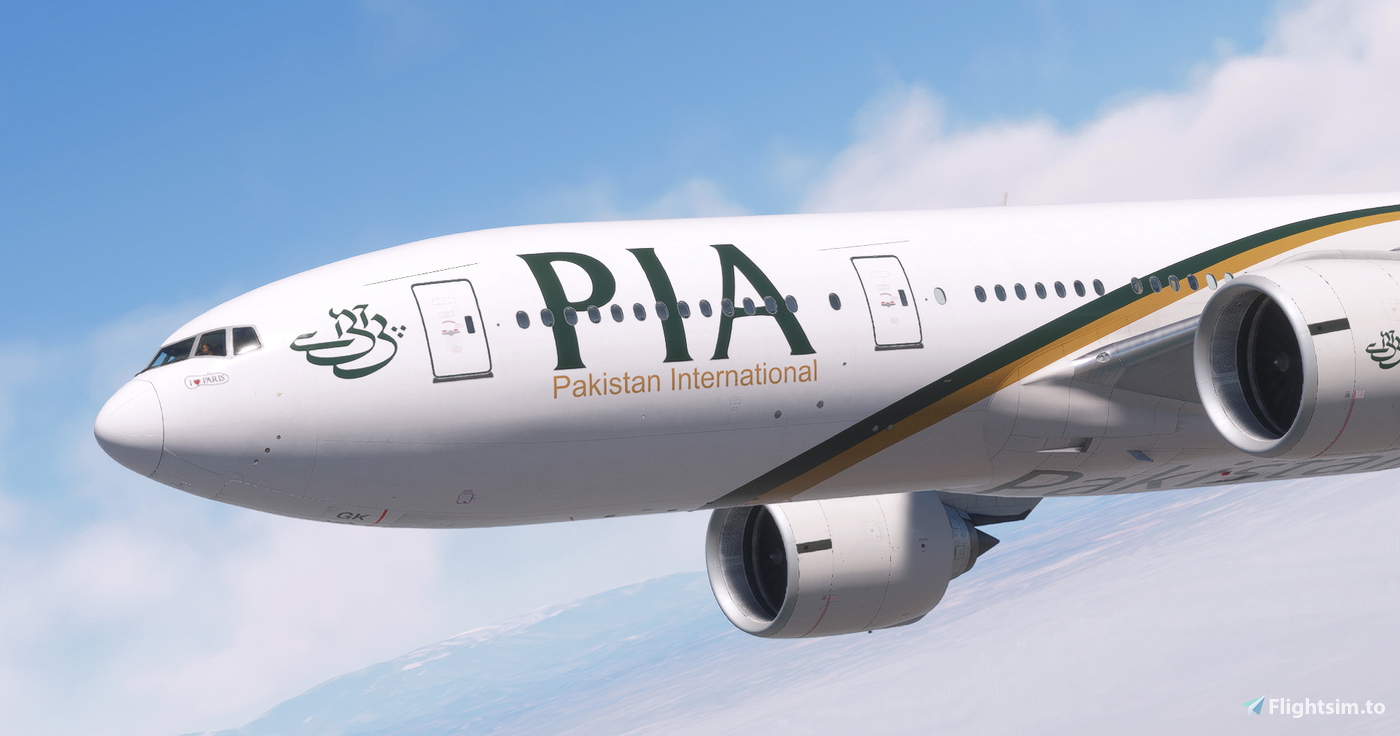 PMDG 777-200ER PIA AP-BGK (w/CABIN) | BY PIA VIRTUAL 对于 Microsoft ...