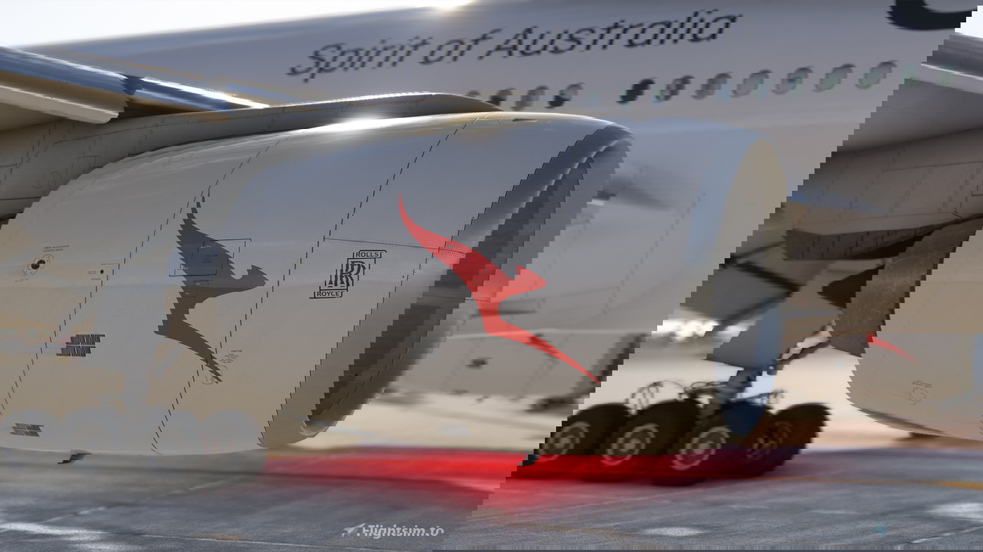 PMDG 777-200ER Qantas 2016 VH-ZNZ with Cabin für Microsoft Flight ...