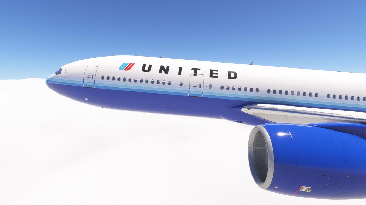 PMDG 777-200ER /w cabin United Airlines - Blue Tulip N784UA & N794UA ...