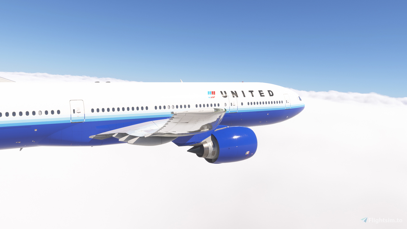 PMDG 777-200ER /w cabin United Airlines - Blue Tulip N784UA & N794UA ...