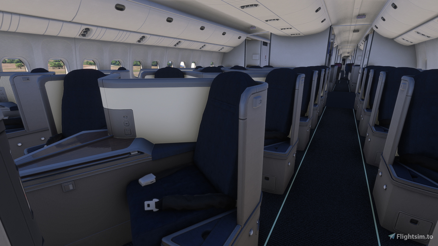 PMDG 777-200ER /w cabin United Airlines - Blue Tulip N784UA & N794UA ...