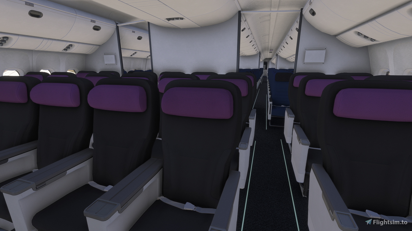 PMDG 777-200ER /w cabin United Airlines - Blue Tulip N784UA & N794UA ...