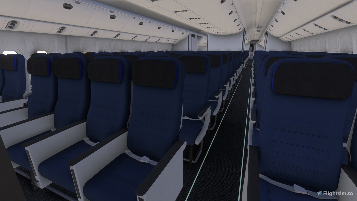PMDG 777-200ER /w cabin United Airlines - Blue Tulip N784UA & N794UA ...