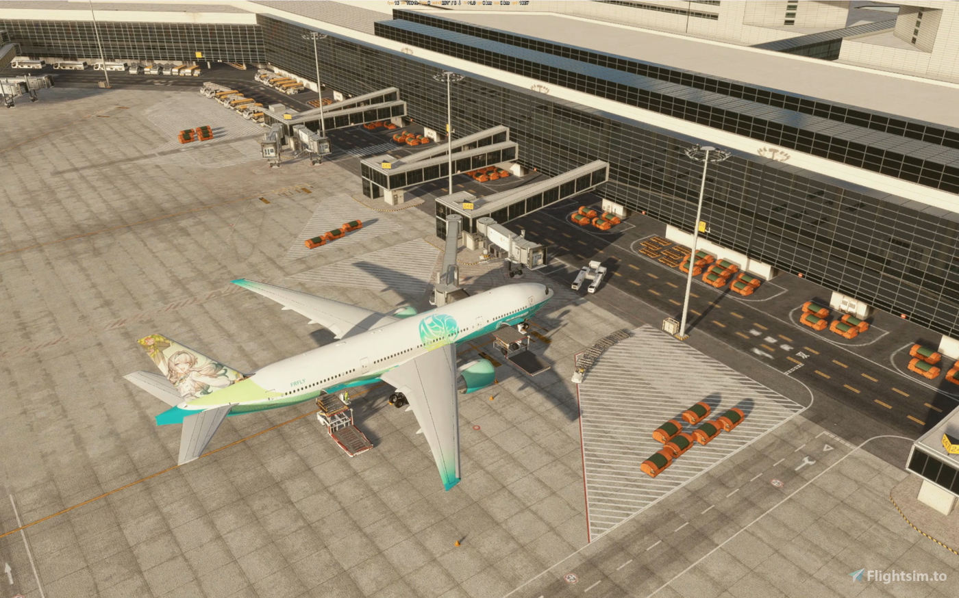 PMDG 777-200ER(GE) Firefly Painting for Microsoft Flight Simulator | MSFS