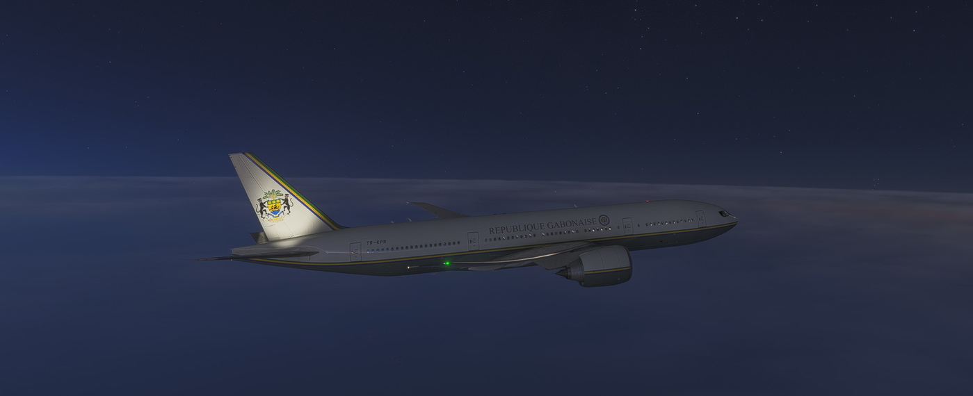 PMDG 777-200LR GABON GOVERNMENT (TR-KPR) for Microsoft Flight Simulator ...
