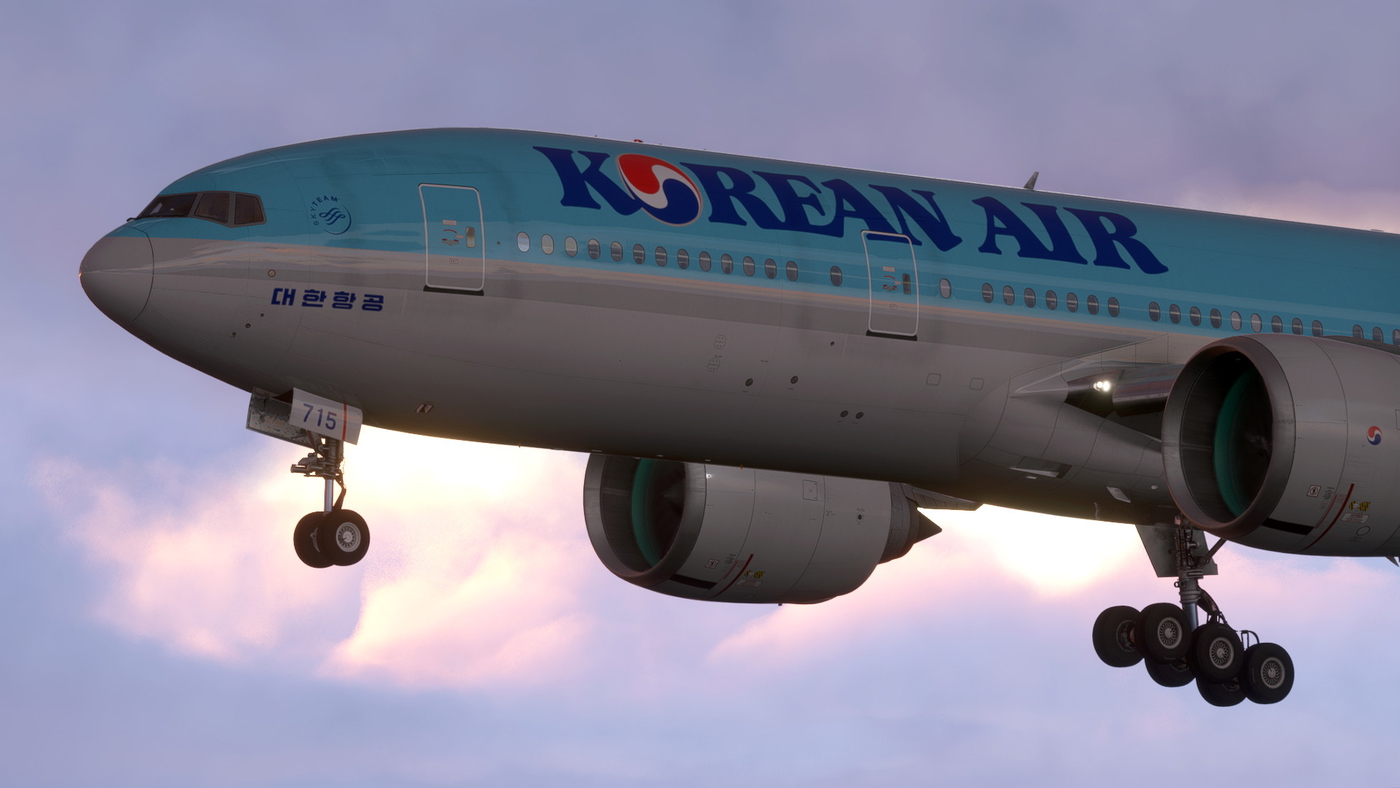 PMDG 777-200LR Korean Air HL7515 [w/Cabin & PW-Style Engine] voor ...
