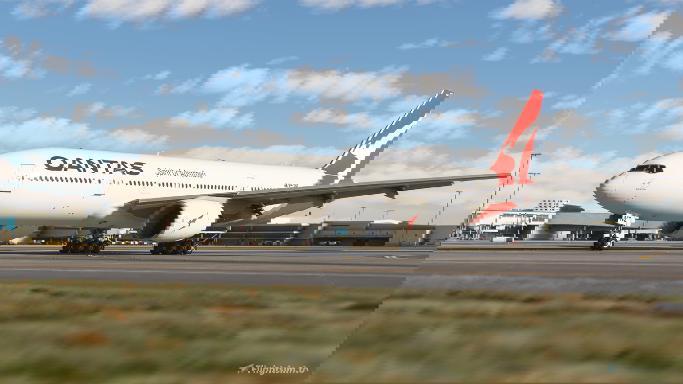 PMDG 777-200LR Qantas 2016 VH-ZNZ with Cabin voor Microsoft Flight ...