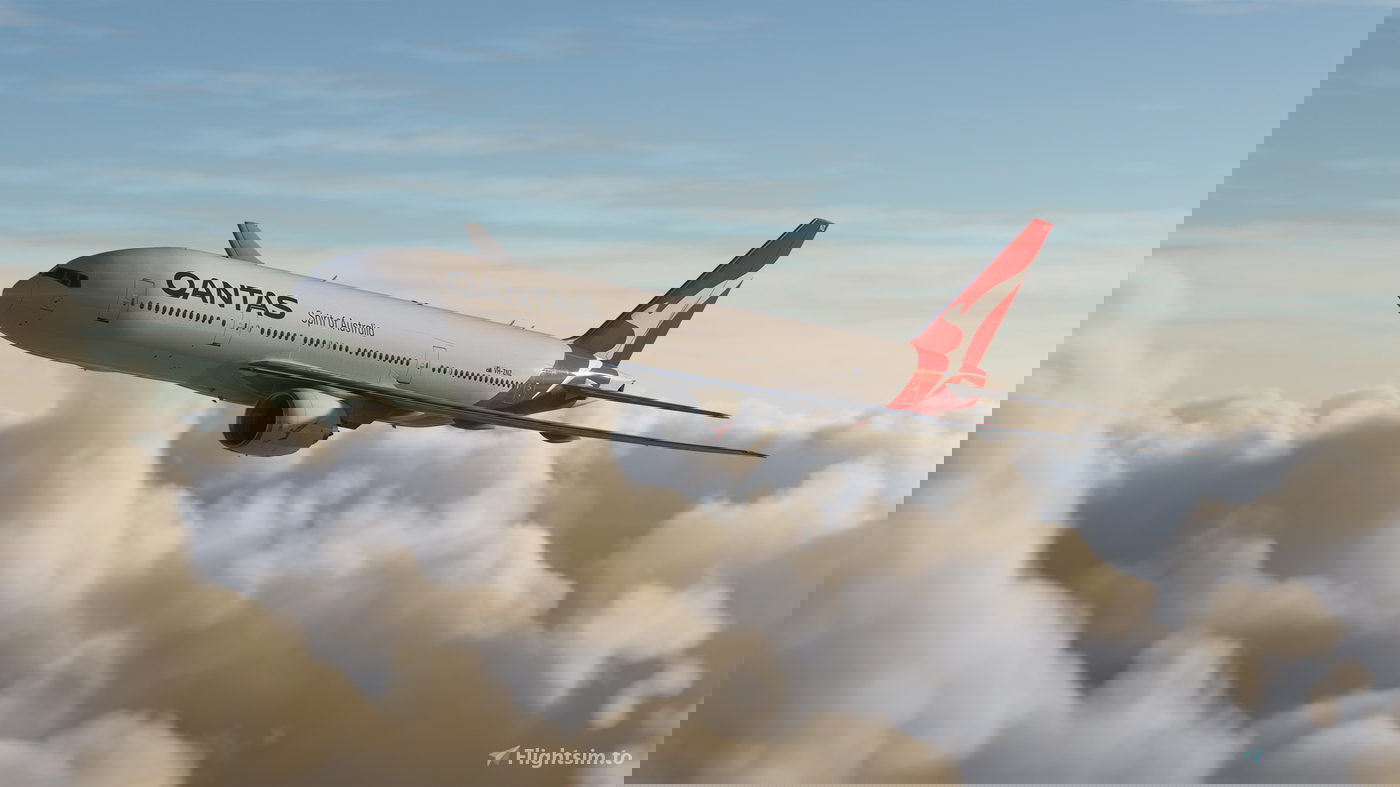 PMDG 777-200LR Qantas 2016 VH-ZNZ with Cabin for Microsoft Flight ...