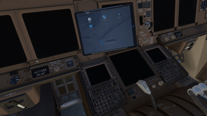 PMDG 777-300ER Hidden Tablet Hand for Microsoft Flight Simulator | MSFS