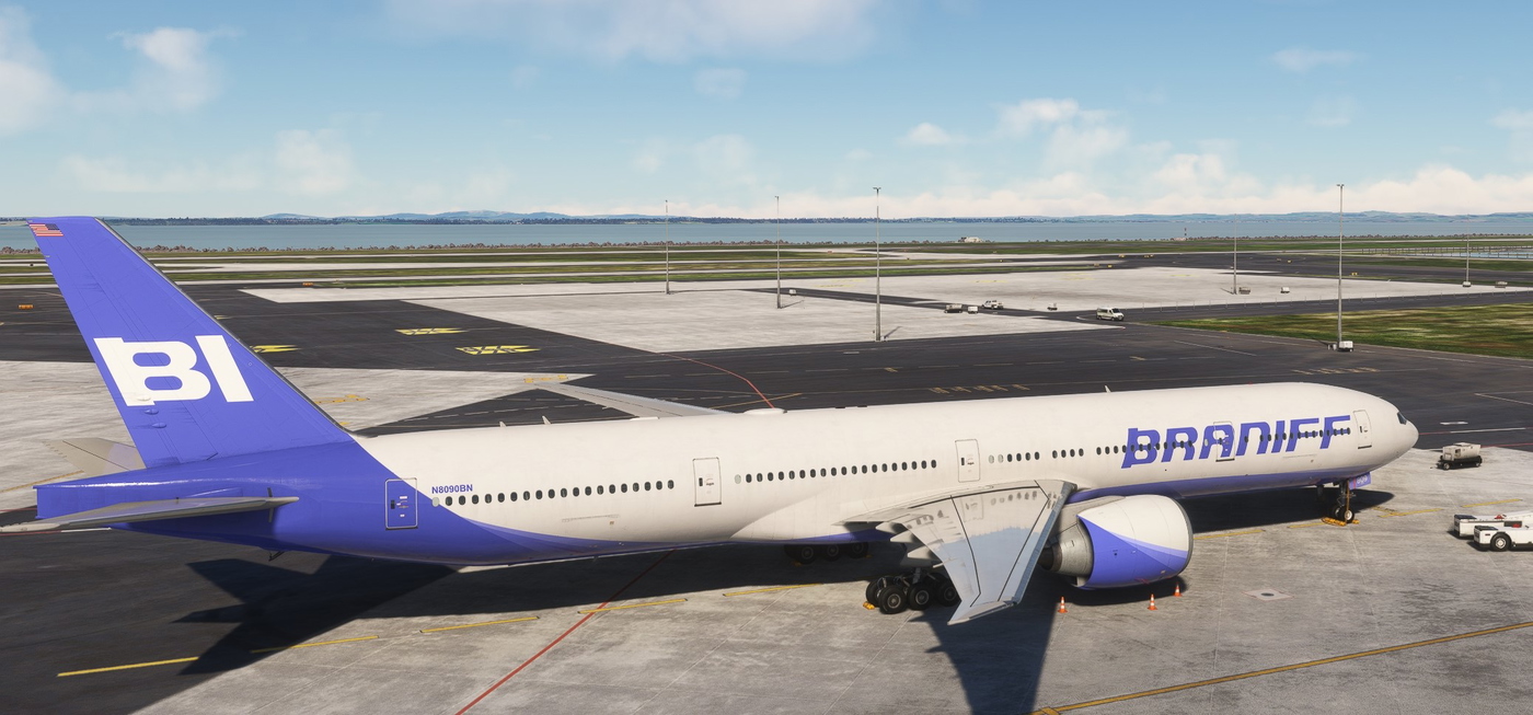 PMDG 777-300ER Braniff livery pack for Microsoft Flight Simulator | MSFS