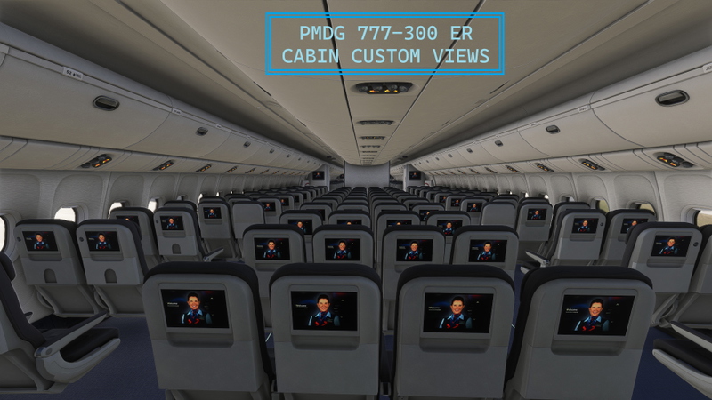 Custom Views for PMDG Boeing 777-300ER on Microsoft Flight Simulator