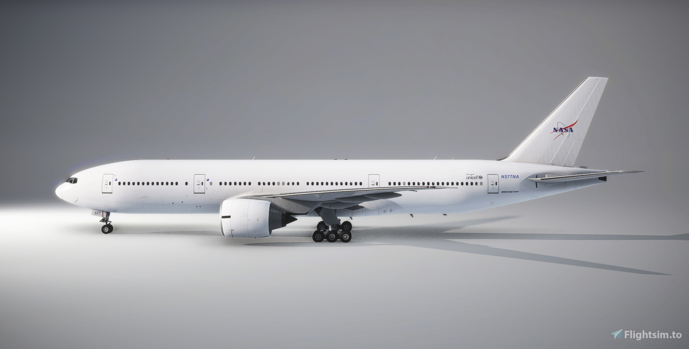 PMDG 777-200ER | NASA (N577NA) for Microsoft Flight Simulator | MSFS
