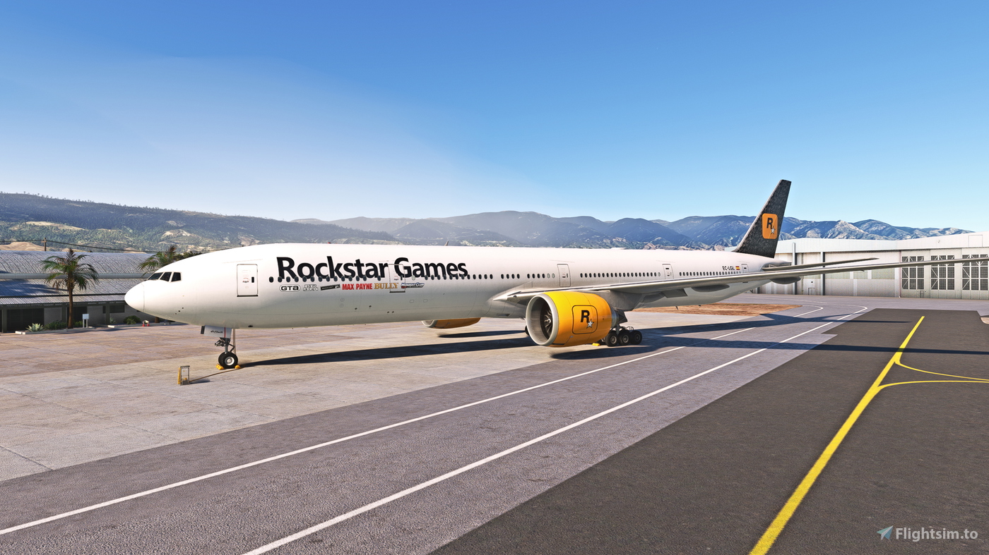 PMDG 777-300ER Rockstar Games (EC-LGL) for Microsoft Flight Simulator ...