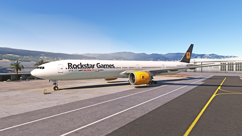 PMDG 777-300ER Rockstar Games (EC-LGL) for Microsoft Flight Simulator ...