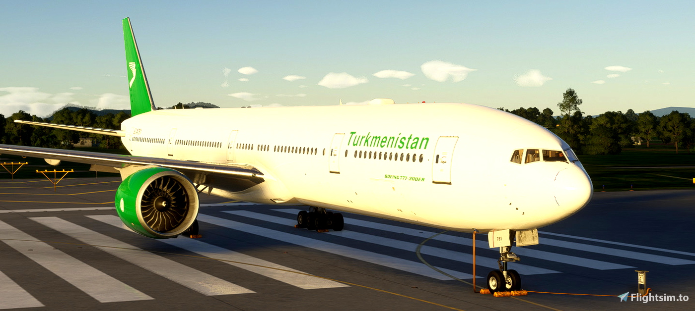 PMDG 777-300ER Turkmenistan Airlines (EZ-A781) のために Microsoft Flight ...