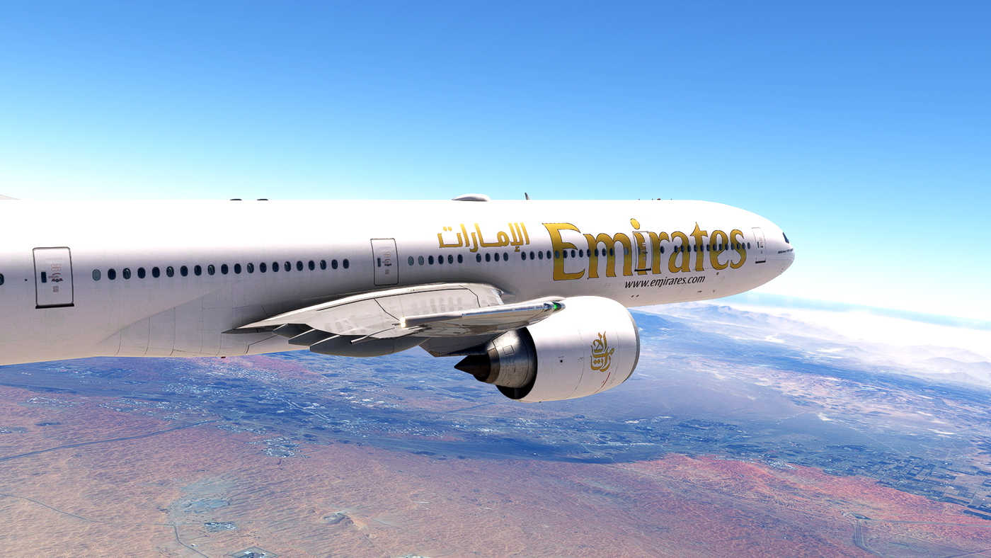 PMDG 777-300ER w/ cabin Emirates complete fleet for Microsoft Flight ...