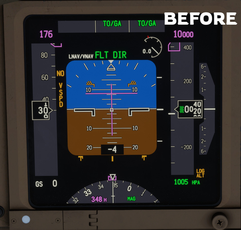 PMDG 777 real PFD color for Microsoft Flight Simulator | MSFS