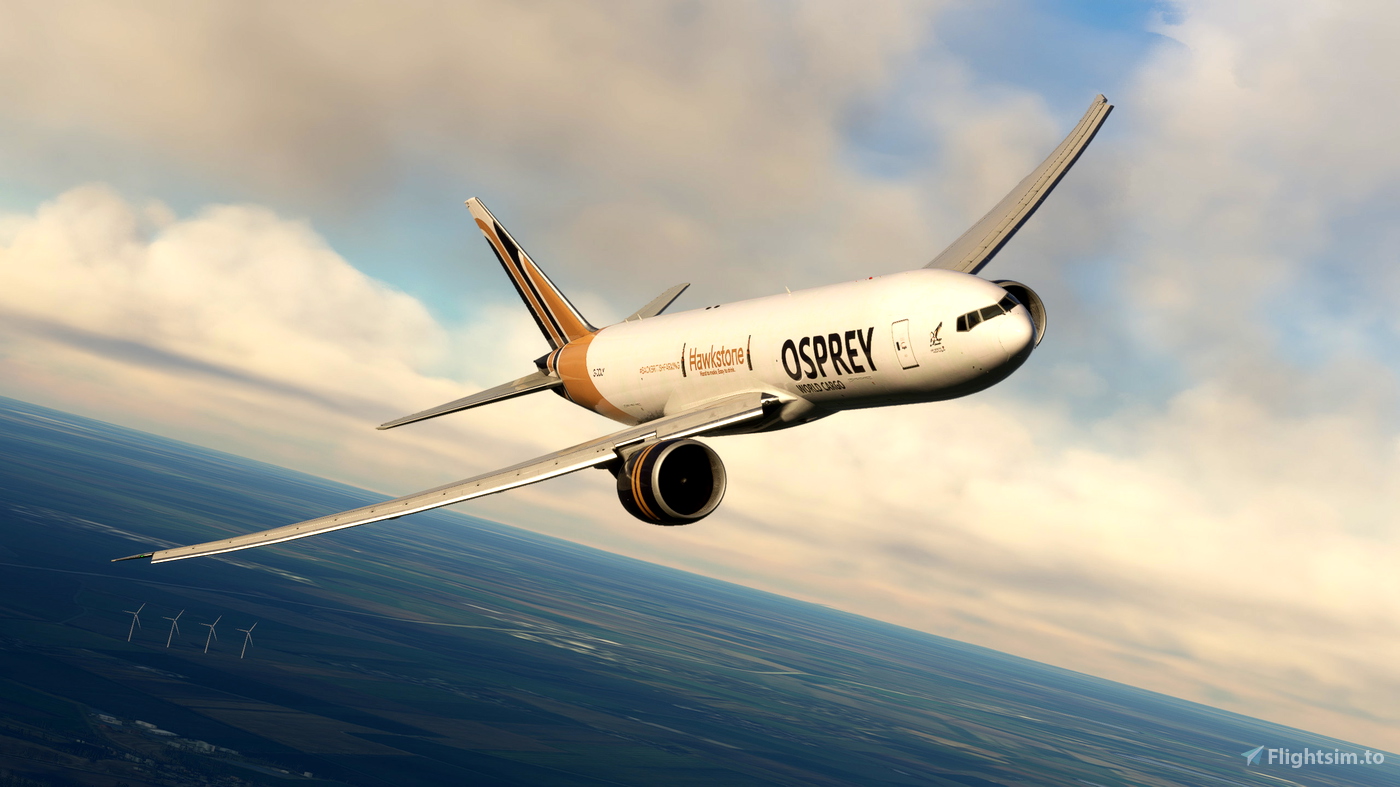 PMDG 777F | Osprey World Cargo "Hawkstone Colors" 2 in one pack for ...