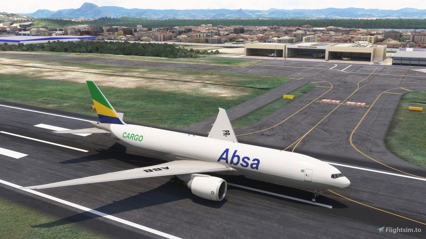 PMDG 777F ABSA Cargo PR-ABB Old Colors (Ficticional) 对于 Microsoft ...