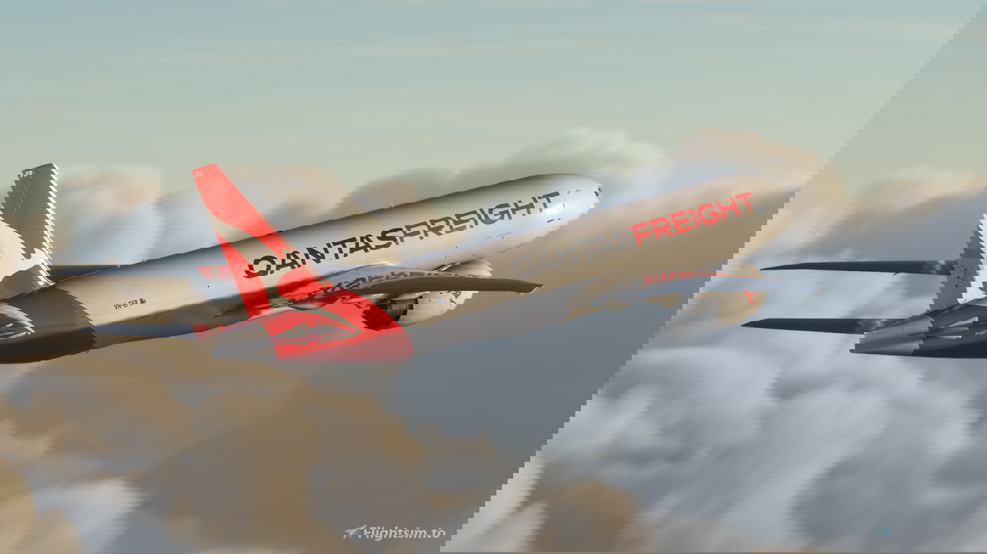 PMDG 777F Qantas Freight VH-EFR 2016 for Microsoft Flight Simulator | MSFS