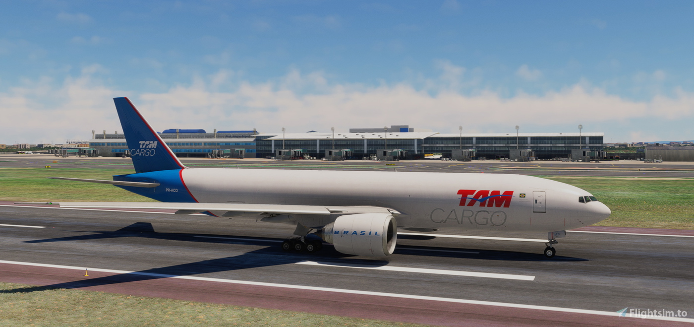 PMDG 777F TAM cargo PR-ACO for Microsoft Flight Simulator | MSFS