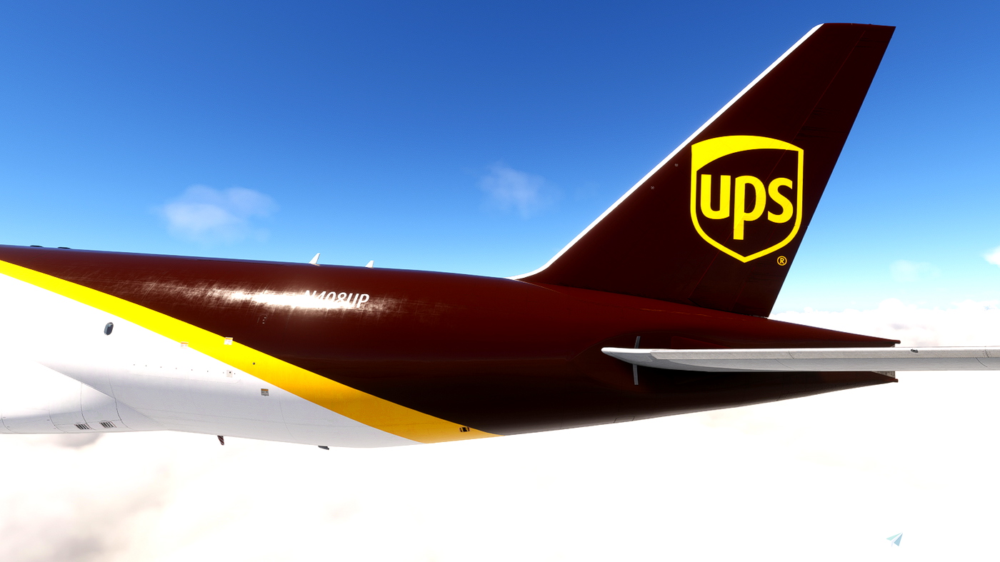 PMDG 777F United Parcel Service - UPS (N408UP) 对于 Microsoft Flight ...