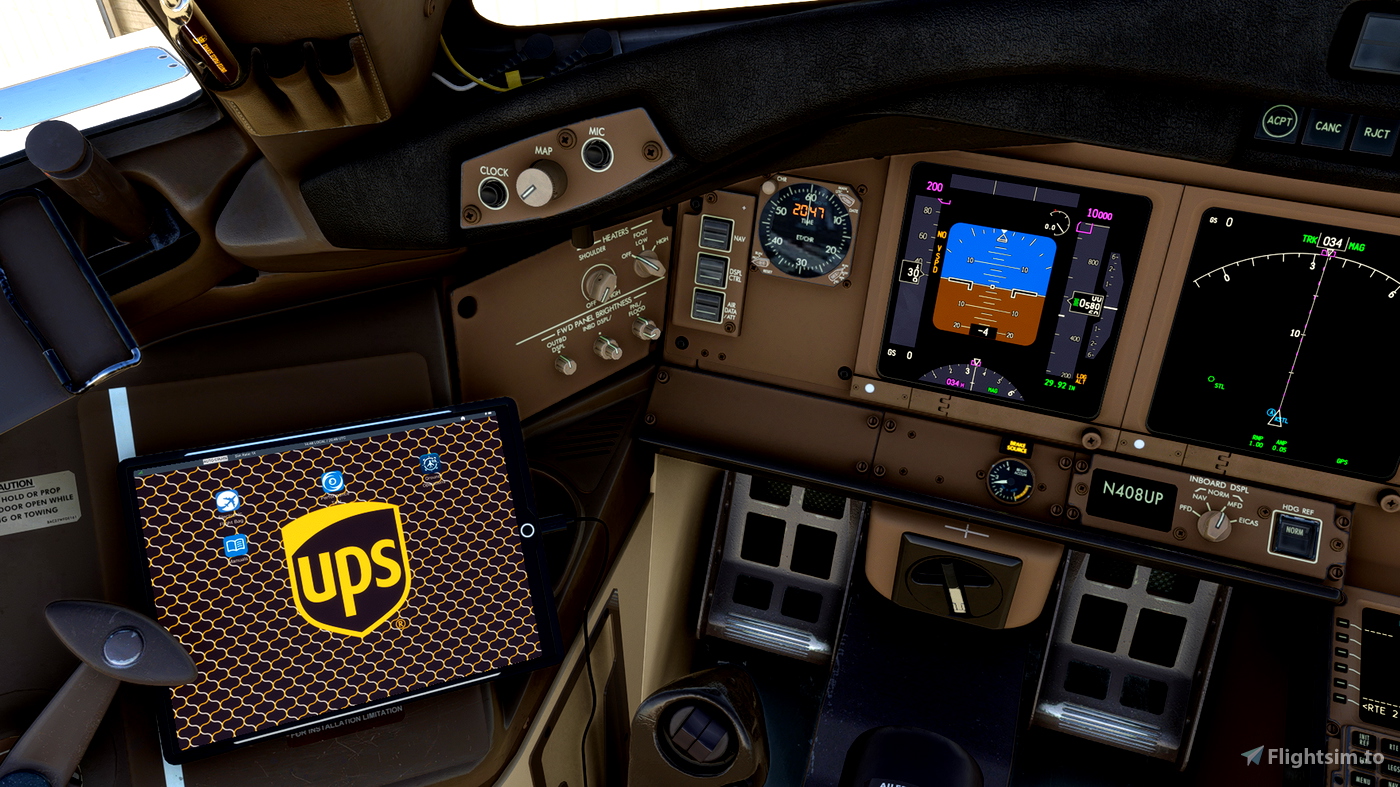 Threads - PMDG 777F United Parcel Service - UPS (N408UP) per Microsoft Flight Simulator | MSFS