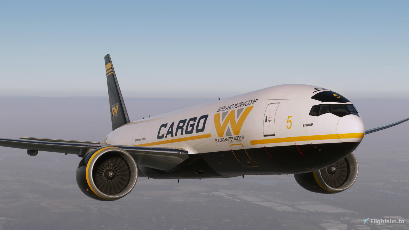 PMDG 777F - Weyland-Yutani Cargo 5 Livery. 8K (Fictional - Alien) for ...