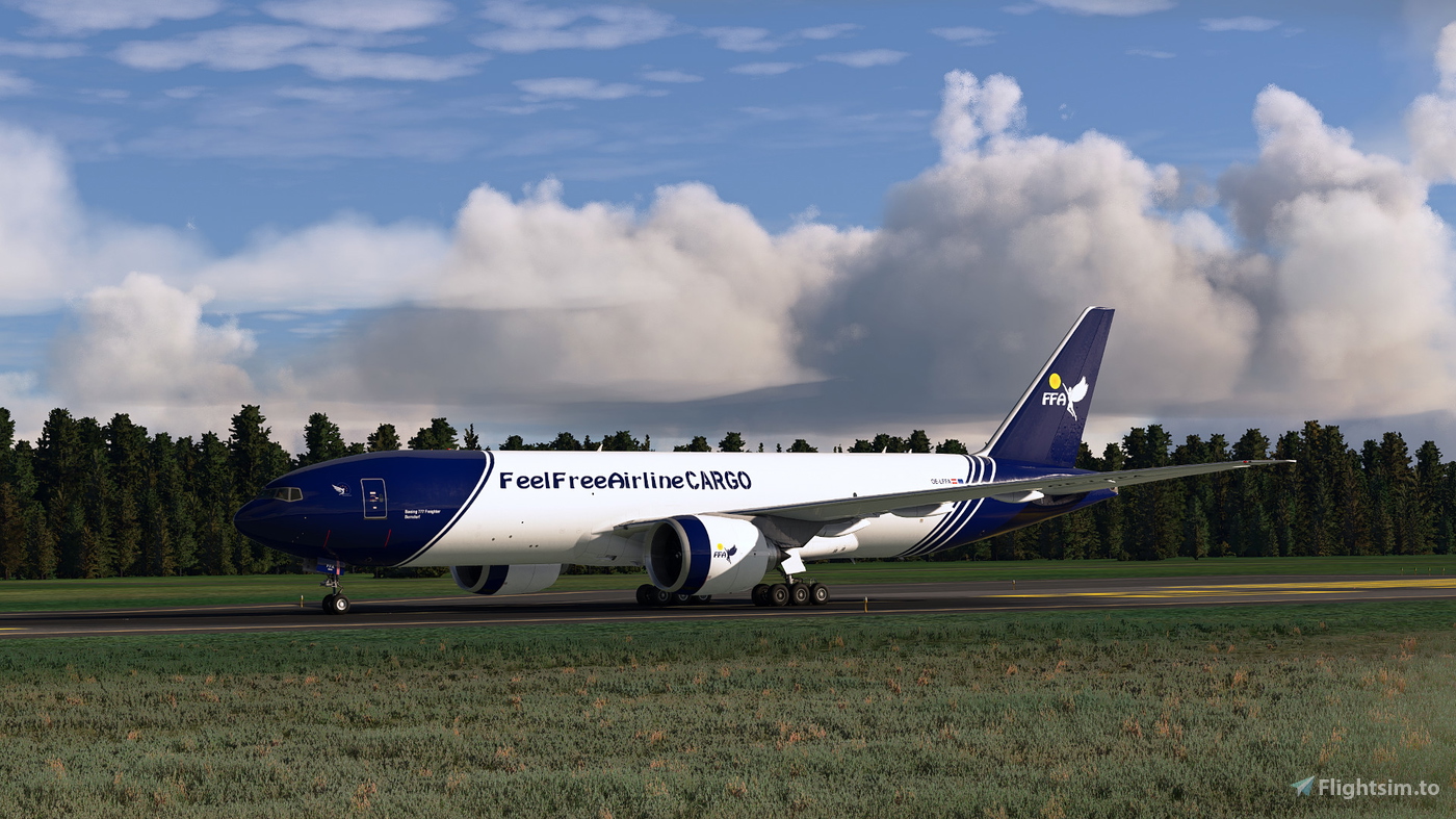 PMDG 77F FeelFreeAirline Cargo Livery for Microsoft Flight Simulator | MSFS