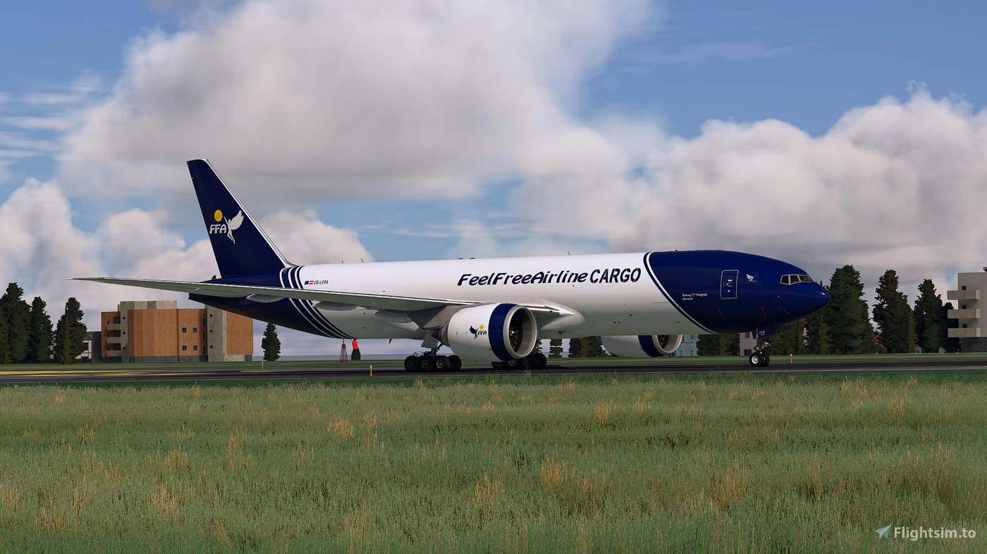 PMDG 77F FeelFreeAirline Cargo Livery for Microsoft Flight Simulator | MSFS