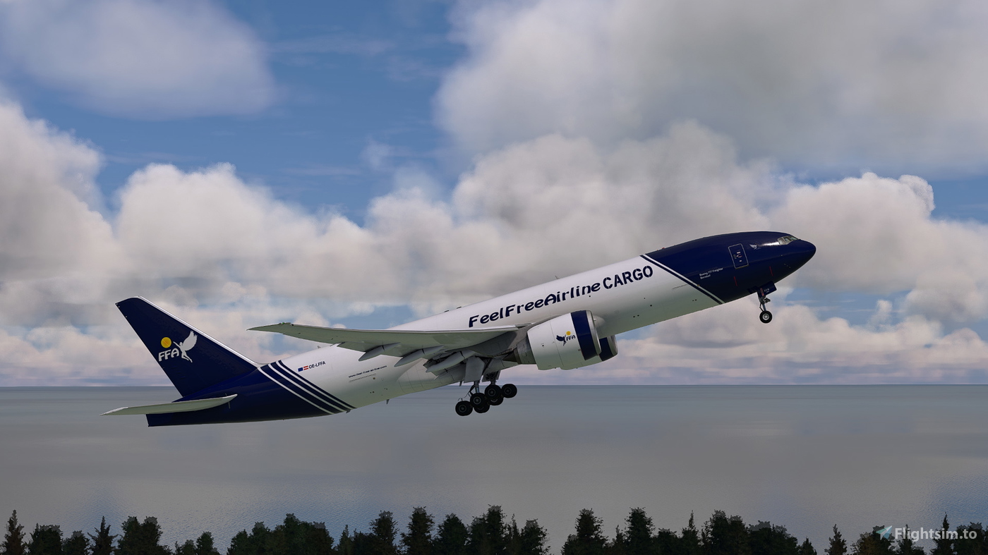 PMDG 77F FeelFreeAirline Cargo Livery for Microsoft Flight Simulator | MSFS