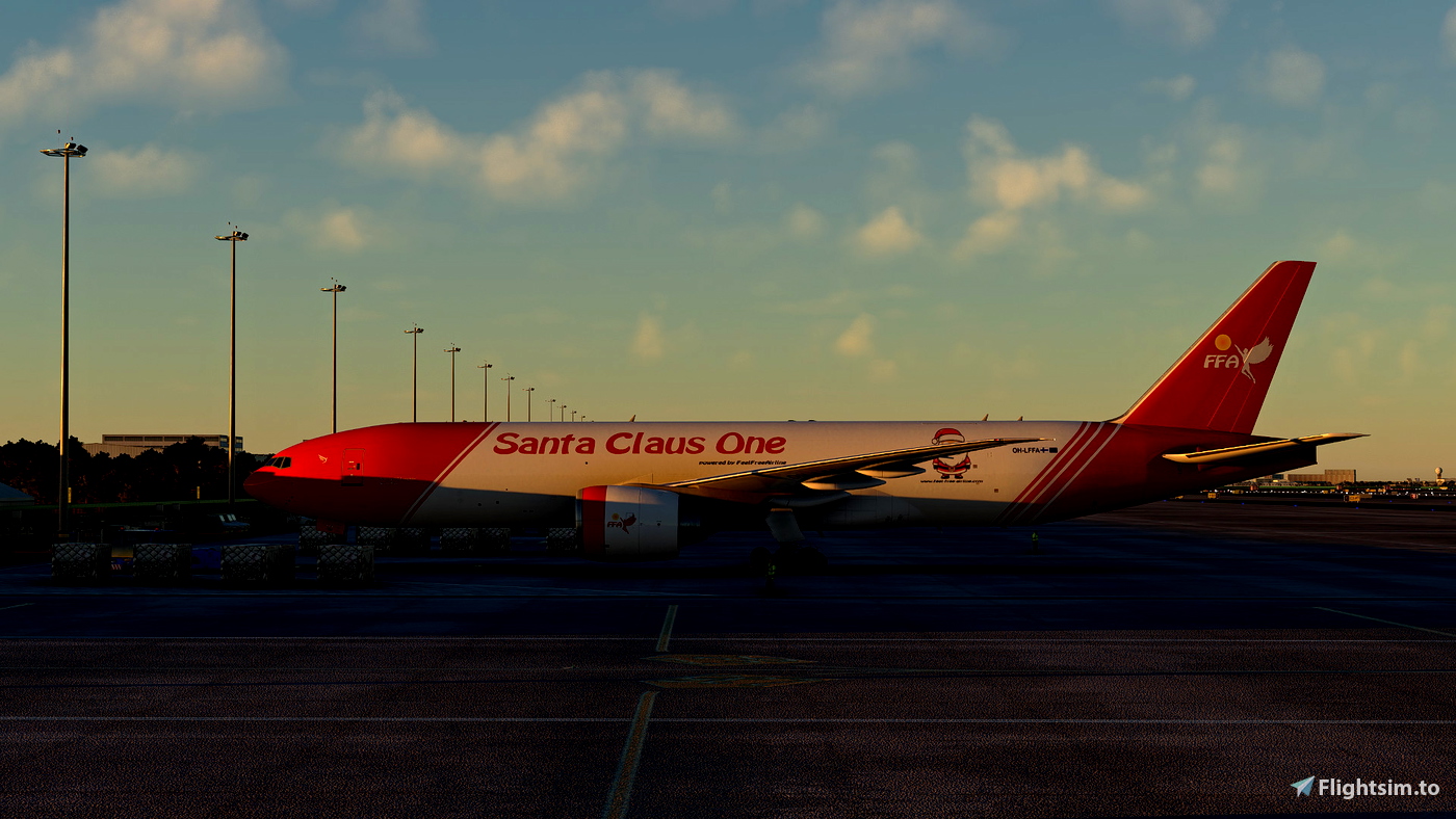 PMDG 77F Santa Claus One Livery powered by FeelFreeAirline for ...