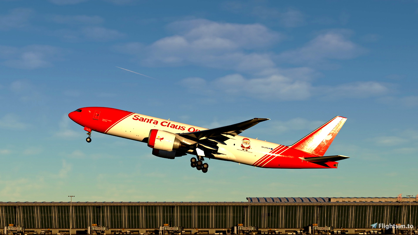 PMDG 77F Santa Claus One Livery powered by FeelFreeAirline for ...