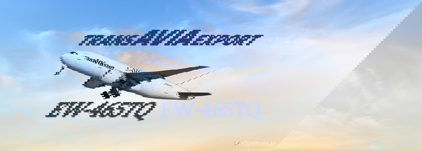PMDG 77F TransAviaExport Cargo Livery EW-465TQ für Microsoft Flight ...