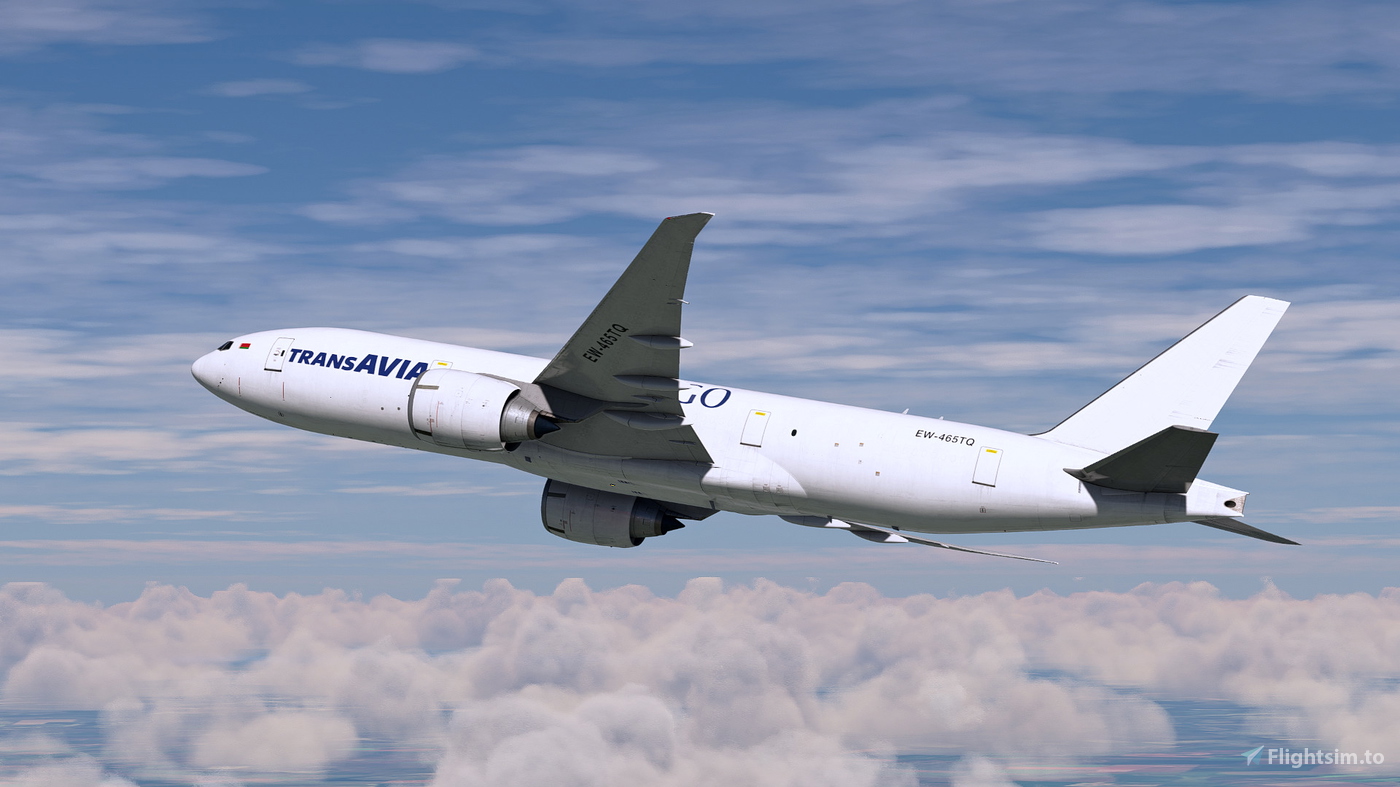 PMDG 77F TransAviaExport Cargo Livery EW-465TQ for Microsoft Flight ...