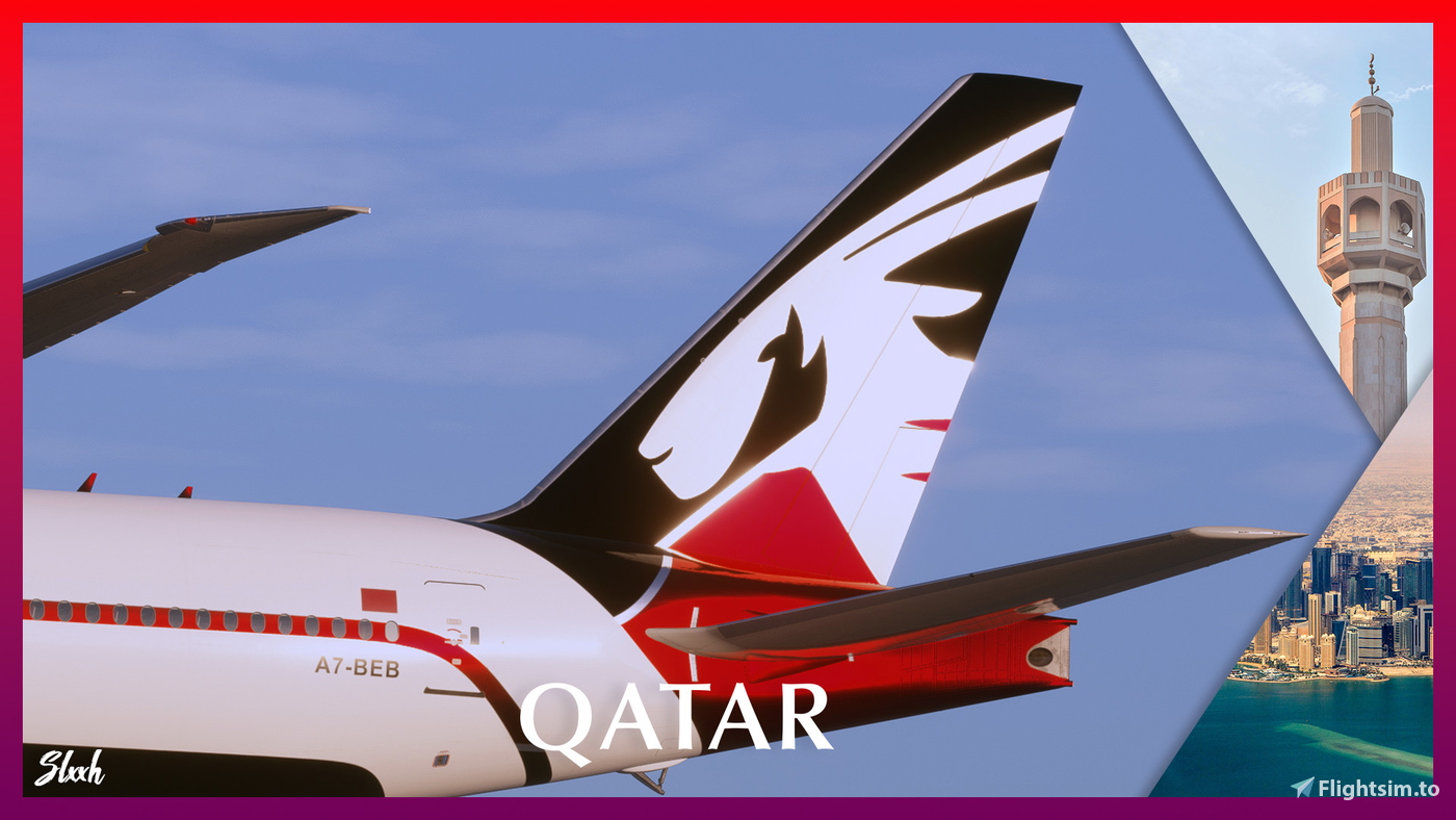 PMDG 77W | Qatar New Formula 1 A7-BEB [8K] dla Microsoft Flight ...