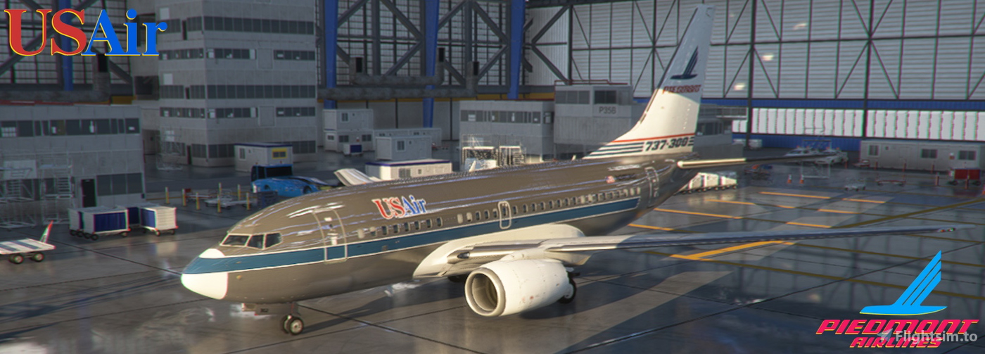 PMDG B737-600 USAir Piedmont N302AU for Microsoft Flight Simulator | MSFS