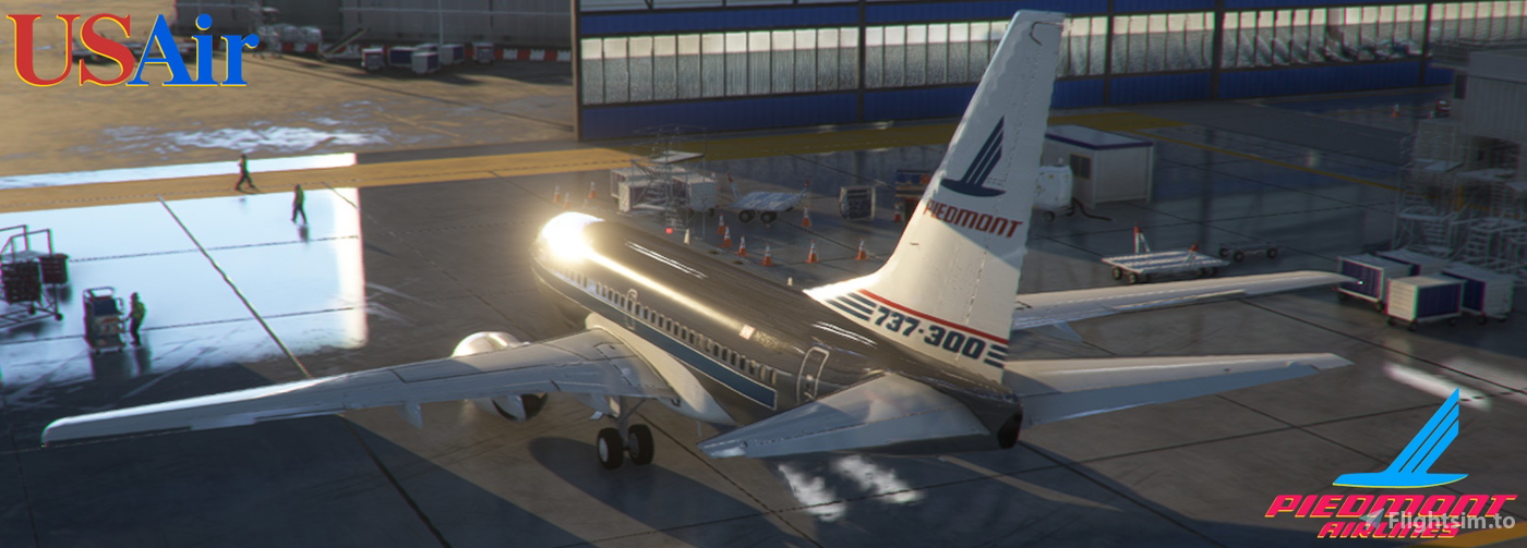 PMDG B737-600 USAir Piedmont N302AU for Microsoft Flight Simulator | MSFS
