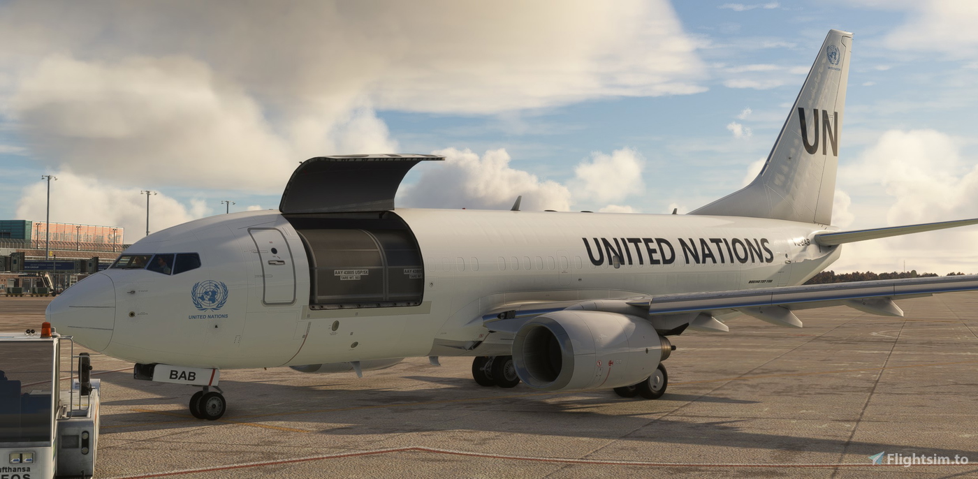 PMDG B737-700 BDSF United Nations livery (cargo) for Microsoft Flight ...