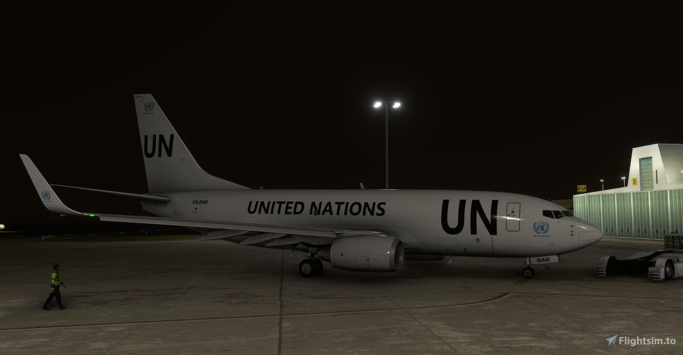 PMDG B737-700 BDSF United Nations livery (cargo) for Microsoft Flight ...